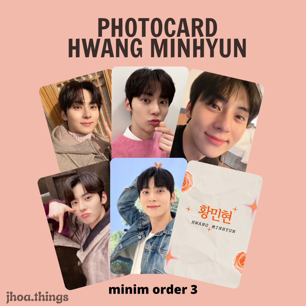 [UNOFFICIAL] Photocard HWANG MIN HYUN MINHYUN ACTOR KOREA KPOP NUEST ...