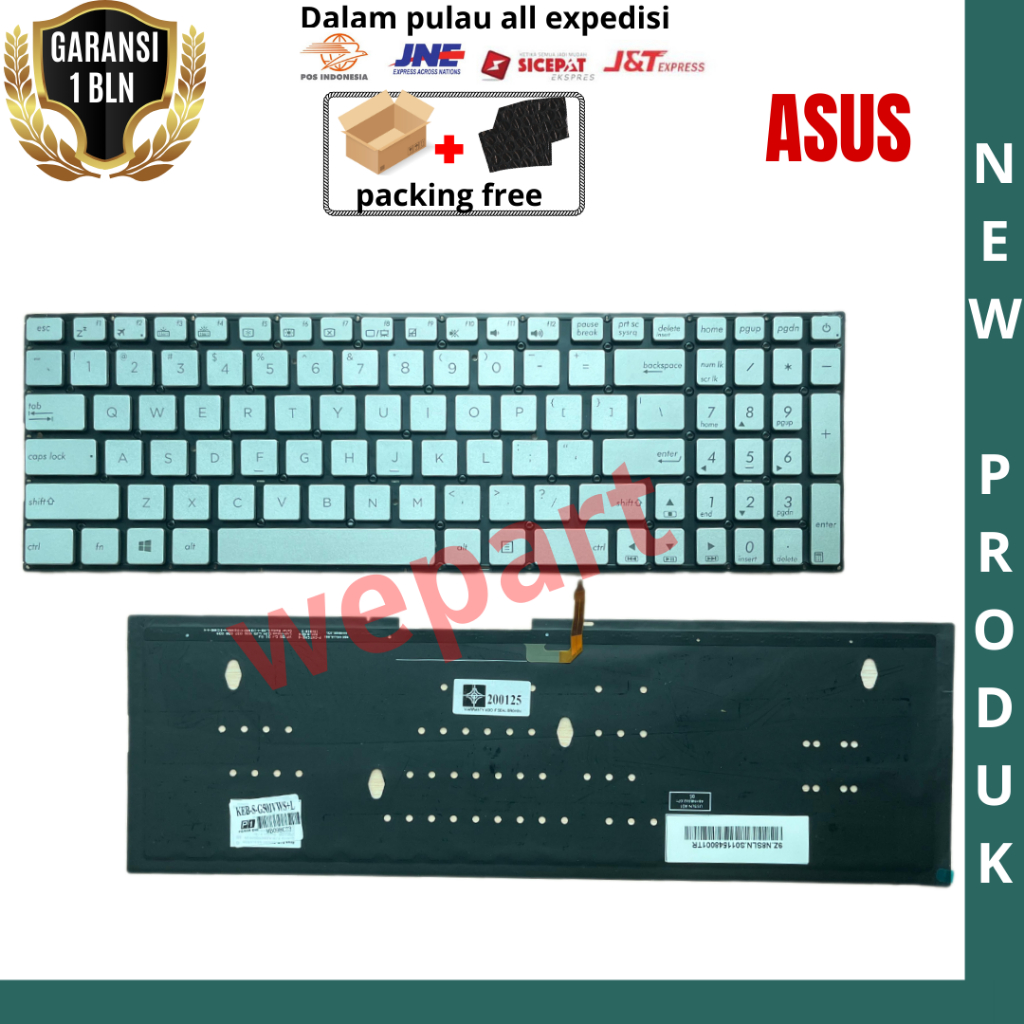 Asus Keybord Laptop Keyboard ROG G501 G501J G501JW G501V G501VW ...