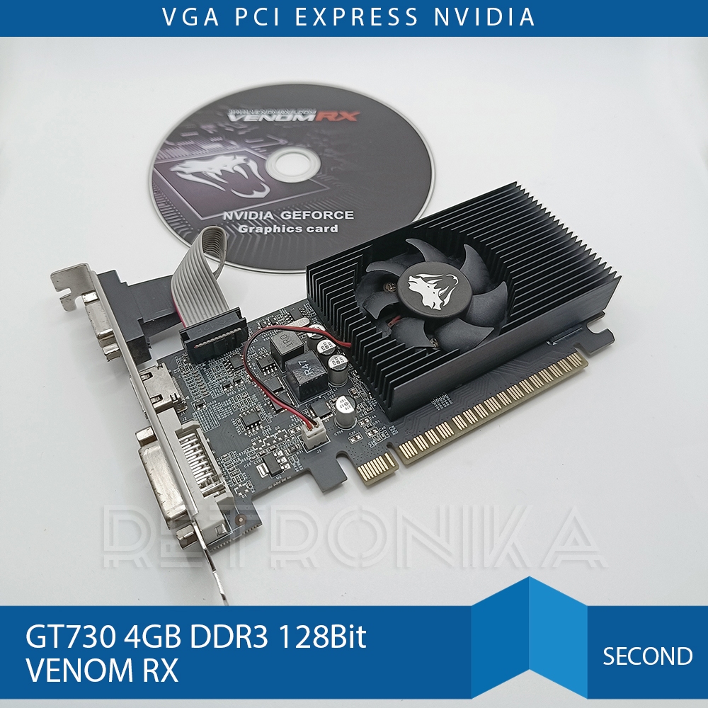 Vga PCI Express Nvidia GT730 4GB DDR3 128Bit VENOM RX | Shopee Malaysia
