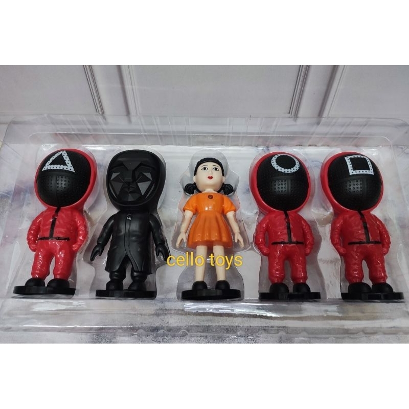 Squid Game Robot Figure Toy Contains 5 Pcs | Shopee Malaysia