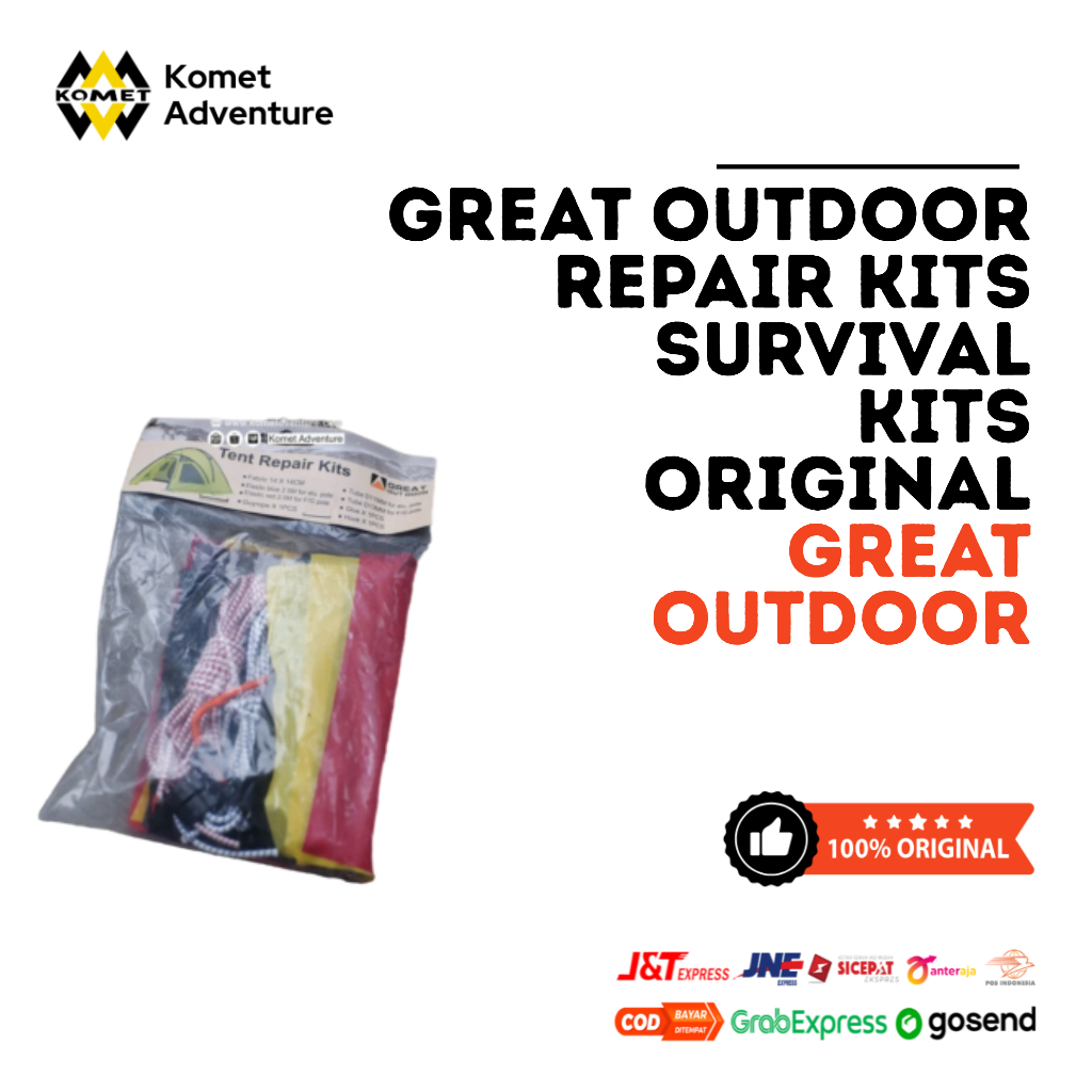 TENDA Great Outdoor Repair Kits - Survival Kits Original Great Outdoor ...