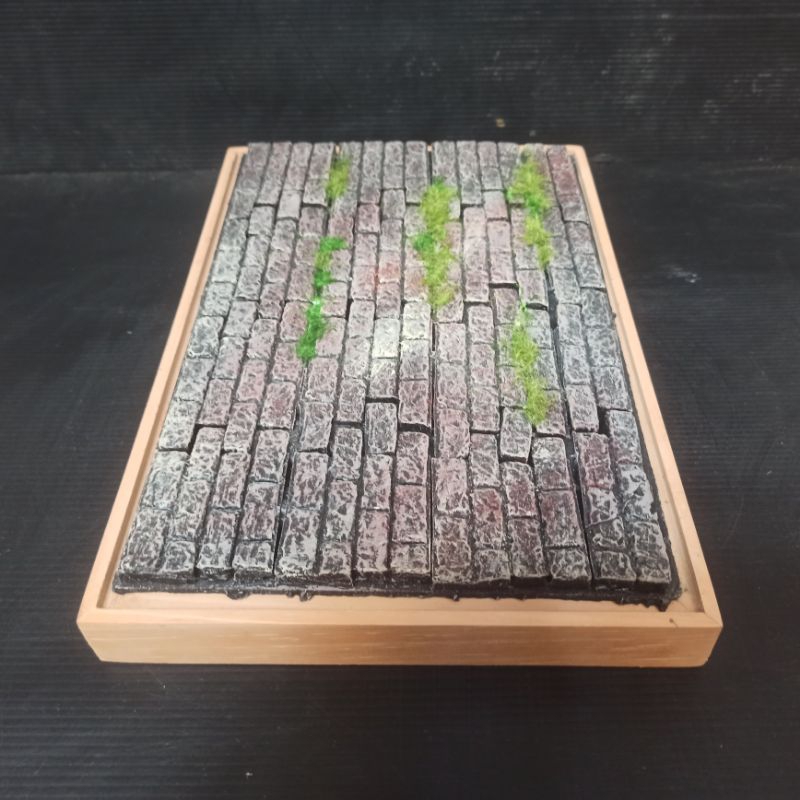 Diorama base figure natural wooden frame pop mart blokees Gundam figma ...