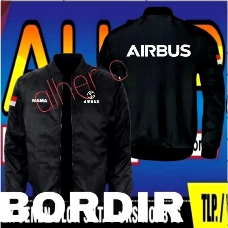 Airbus embroidered jacket Airbus jacket Airbus bomber jacket Airbus ...