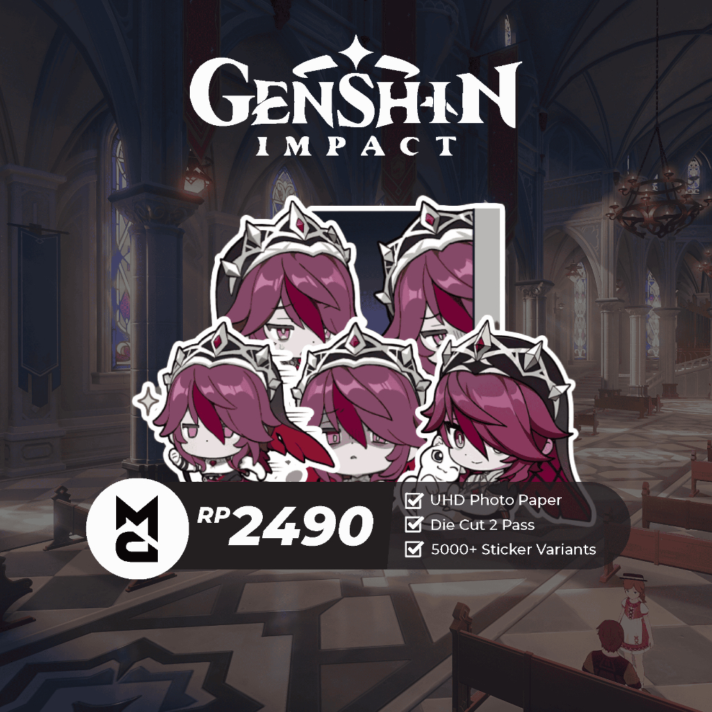 HP Genshin Impact Rosaria Sticker Cute Aesthetic Anime Sticker Cell ...
