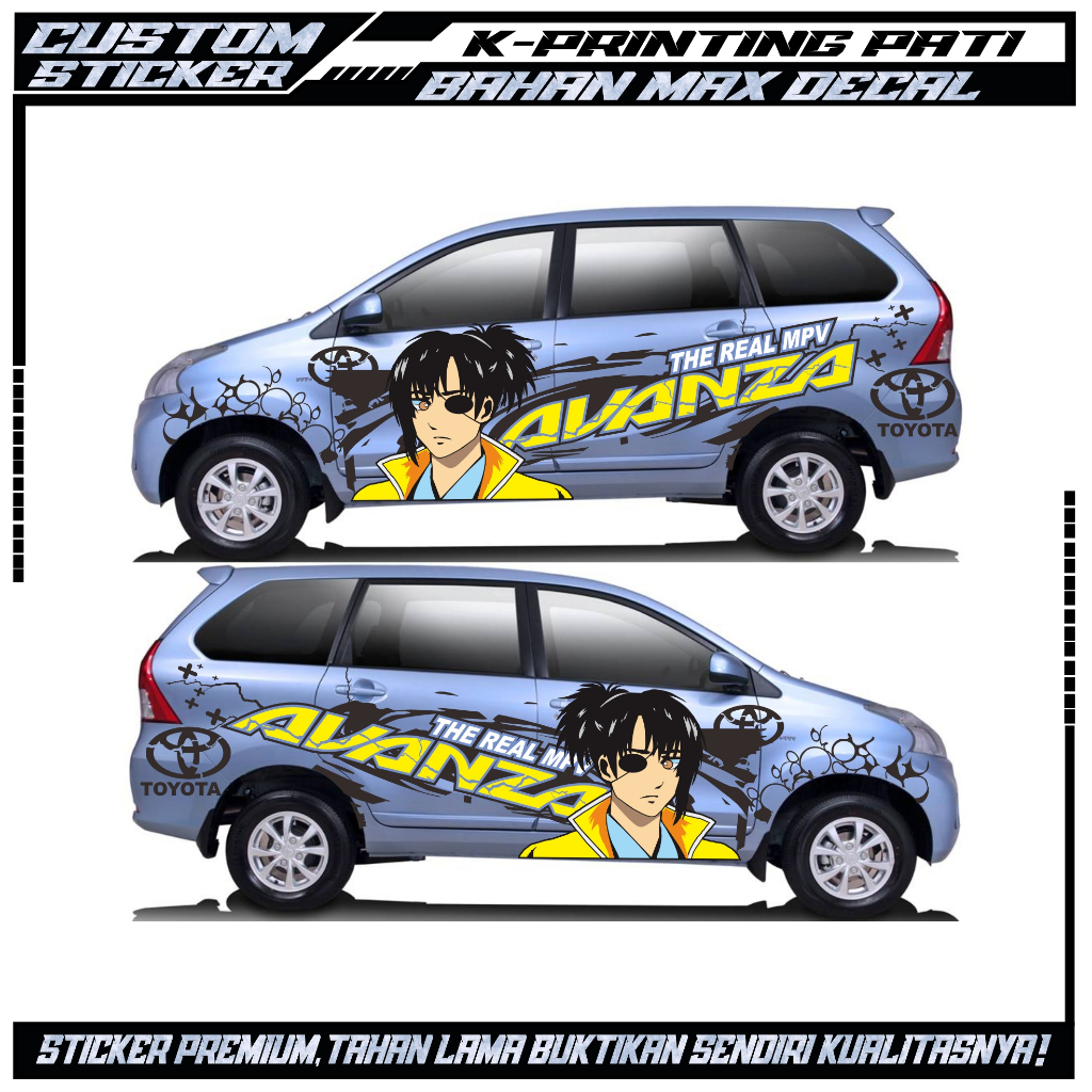 New DESIGN CAR STICKER(16-20) SIGRA AVANZA INNOVA GRANDMAX BRIO JAZZ ...