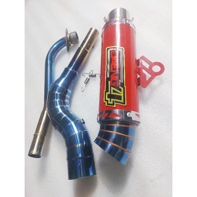 Daeng sai4 Pipe canister conical open specs exhaust Pipe for Wave 125 ...