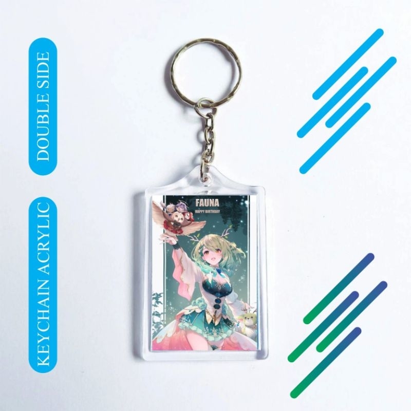 GANTUNGAN Ready TO SEND Keychain VTuber Hololive Ceres Fauna Keychain ...