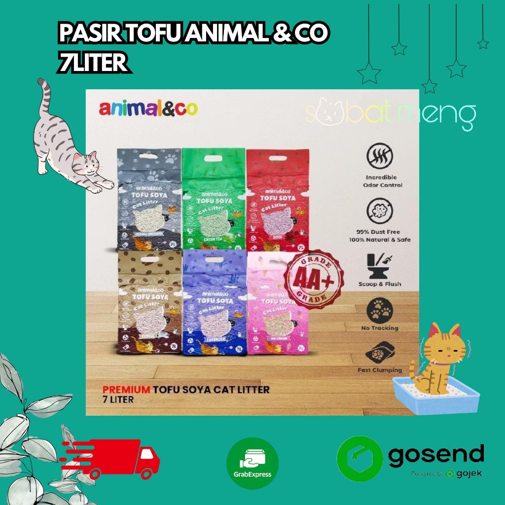 Tofu ANIMAL & CO SAND 7 Liter | Tofu ANIMAL CAT SAND N CO | Shopee Malaysia