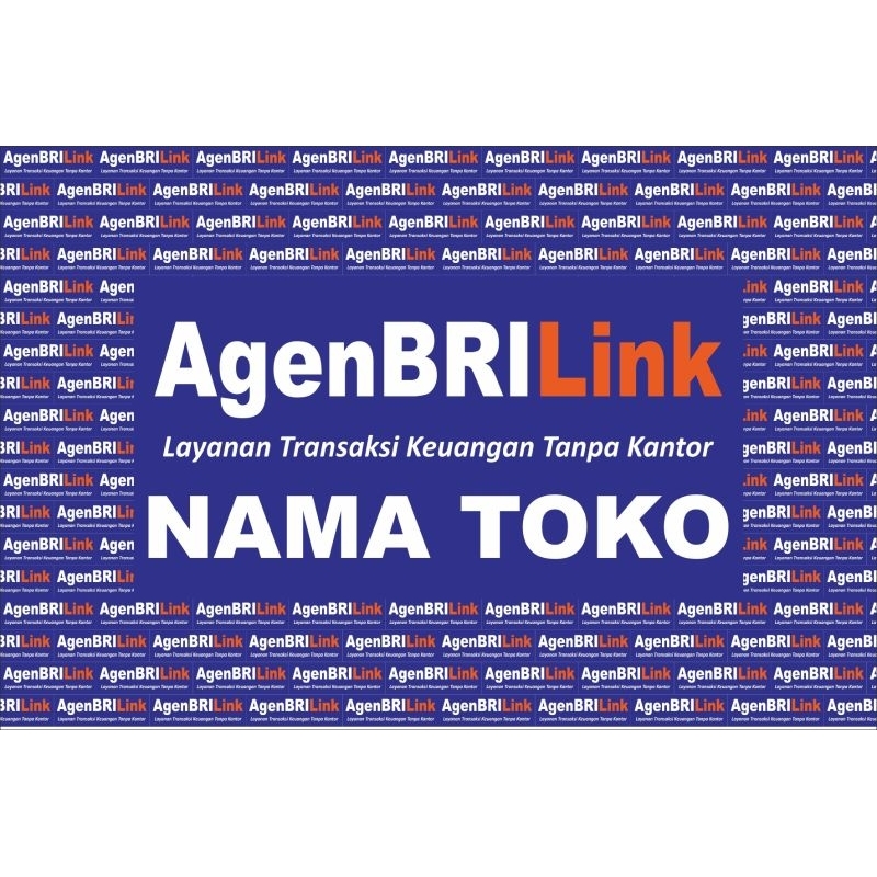 Brilink BRI Link agent banner ready to print, free design | Shopee Malaysia