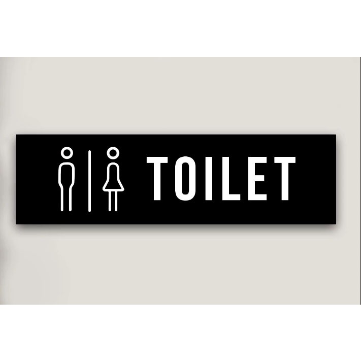 Toilet Acrylic Sign | Acrylic Signage WC | Toilet Door Label | Shopee ...