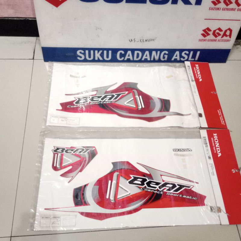 MERAH 871X0KVY700ZDL 871X0KVY700ZDR Striping Lis Sticker Graphic Honda ...