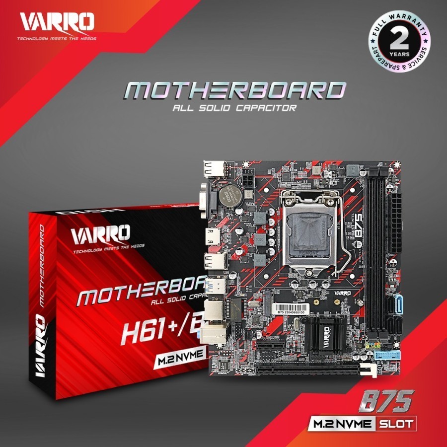 Motherboard/mainboard VARRO H61+/B75 NVME LGA 1155 Chipset B75 USB 3.0 ...
