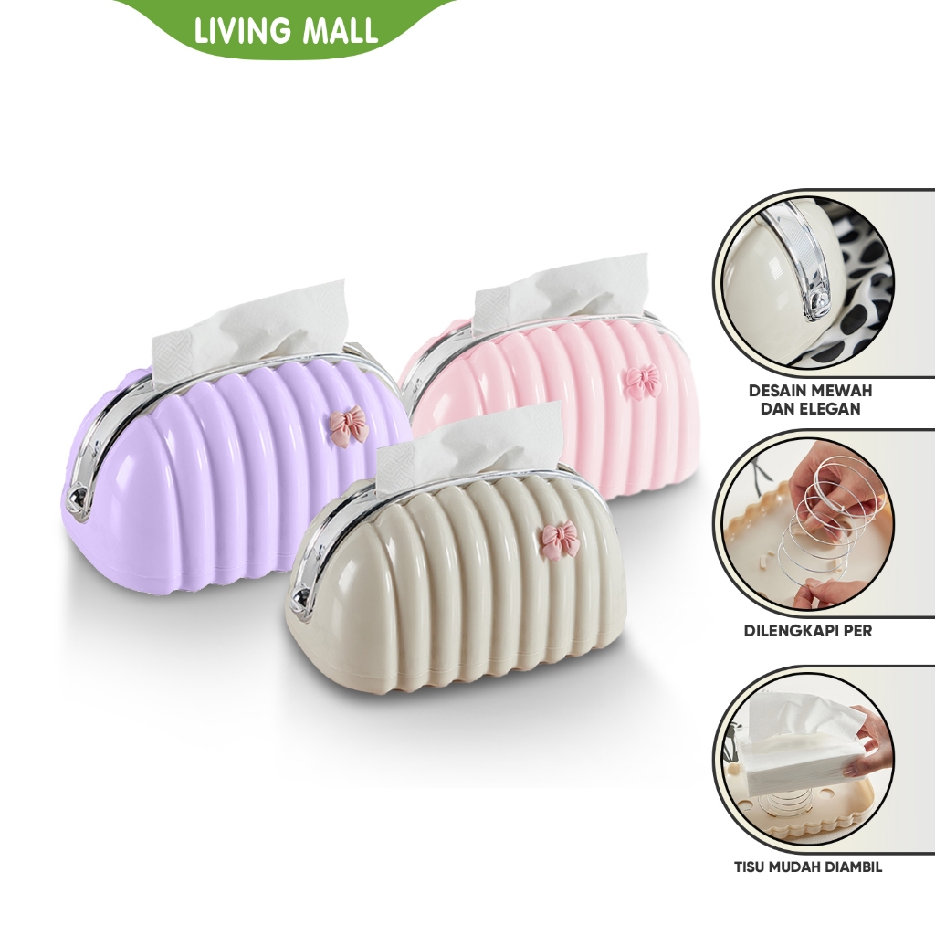 Living MALL Tissue Box Mini Pouch Box Minimalist Tissue Box/Super Cute ...