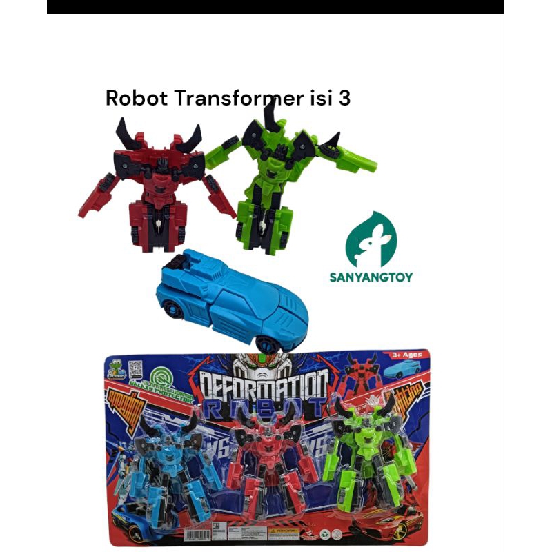 Transformers Robot Children's Toy set of 3 boards, Robot Transforms ...