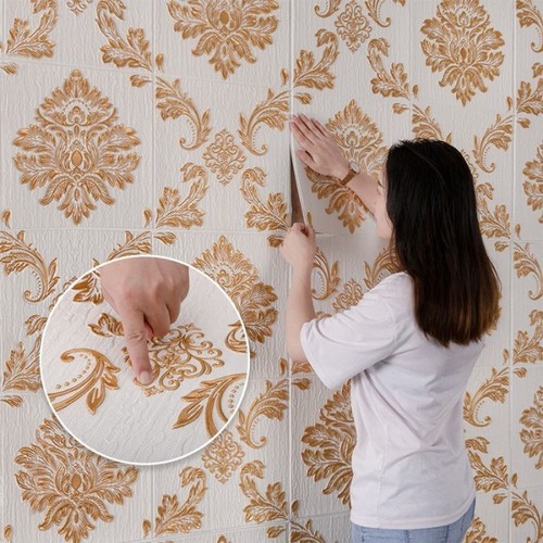 Wallfoam 4D WALLPAPER FOAM 4 DIMENSIONS WALLSTICKER BATIK MOONLIGHT ...