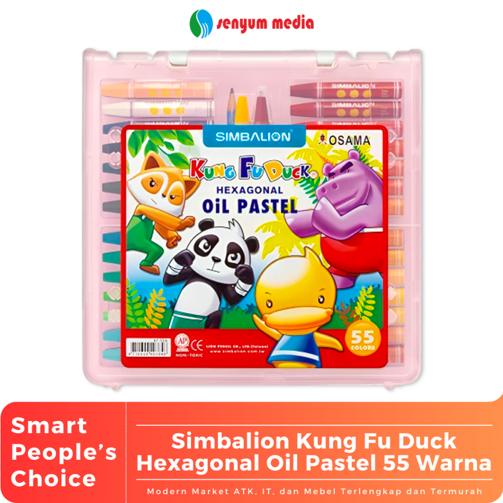 Simbalion Kung Fu Duck Hexagonal Oil Pastel 55 Colors (1Pcs) (S:PCS ...