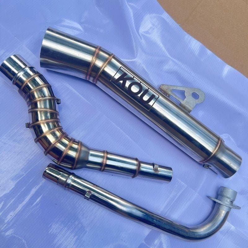 Kou super open canister 51mm pipe Xrm 125 Wave 110/125 fury 125 smash ...