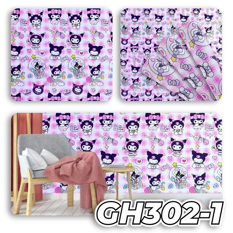 Kuromi Wall Sticker WALLPAPER Box NEW Design 45CM X 8-9M | Shopee Malaysia