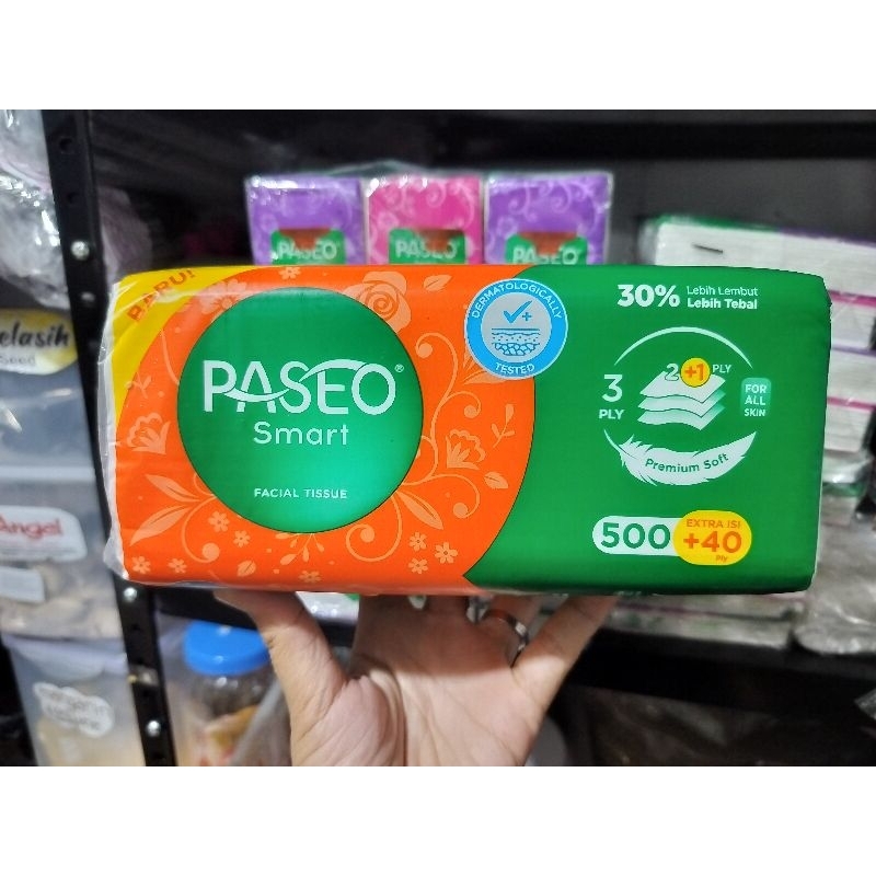 Paseo SMART Tissue 540 3PLY Facial Tissue | Shopee Malaysia