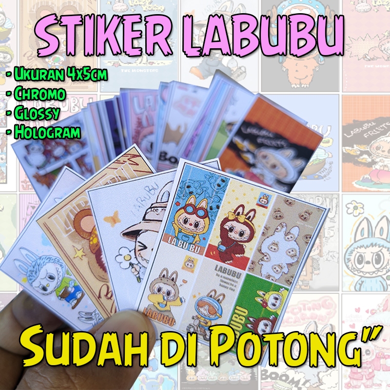 Viral Labubu Stickers, Latest 28 pcs Labubu Glossy A4 Stickers | Shopee ...