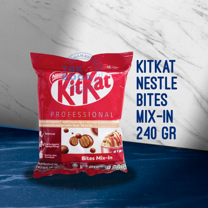 Kitkat Bites Mix in (240 gr) Nestle Bite Wafer Milk Chocolate Milk Dark ...