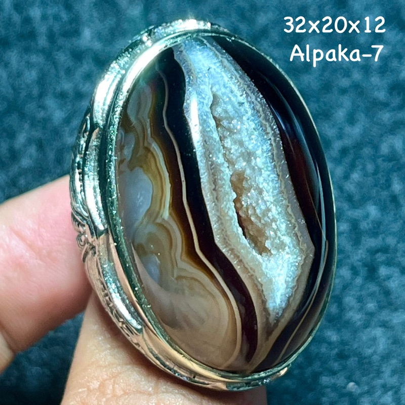 Sulaiman Ginggang Natural Agate Ring Natural Combong (Natural Original ...