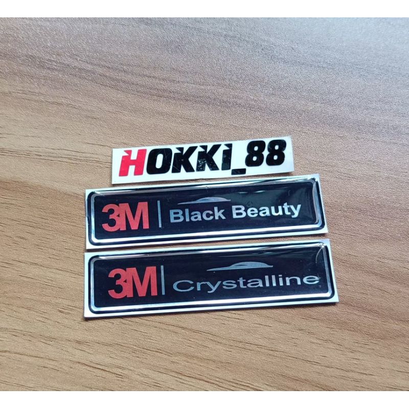 3m BLACK BEAUTY 3M Crystalline embossed flexible emblem sticker 3M ...