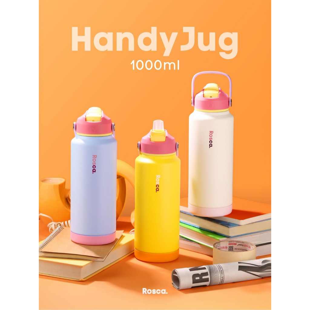 [JINGO] Rosca HandyJug Tumbler Stainless 1 Liter Drinking Bottle 1 ...