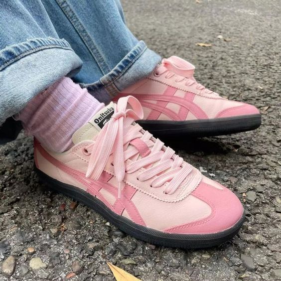 Modern Onitsuka Tokuten PINK Shoes tiger Women's Sneakers | Shopee Malaysia