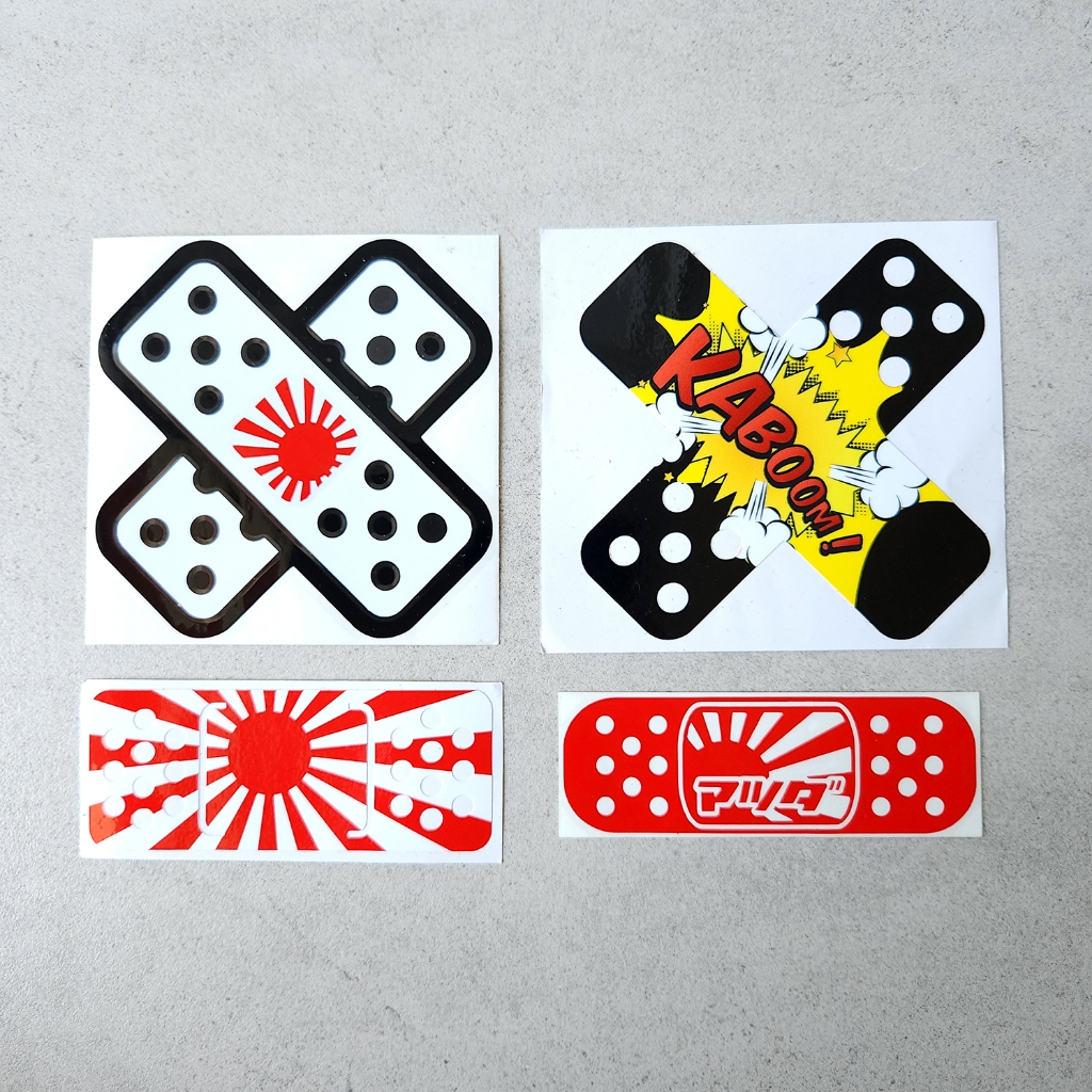 Jdm Band Aid Bandage Car Sticker Sticker | Shopee Malaysia