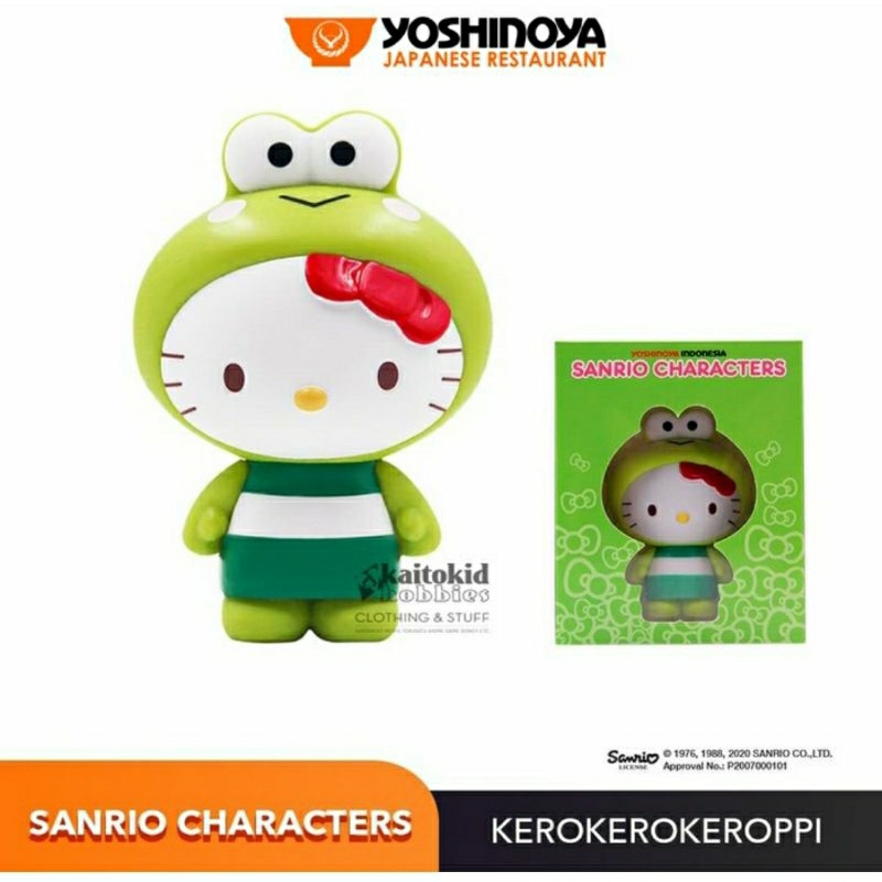 Action FIGURE HELLOKITTY FIGURE HKI Solid Rubber CUSTOME KEROPPI FROG ...