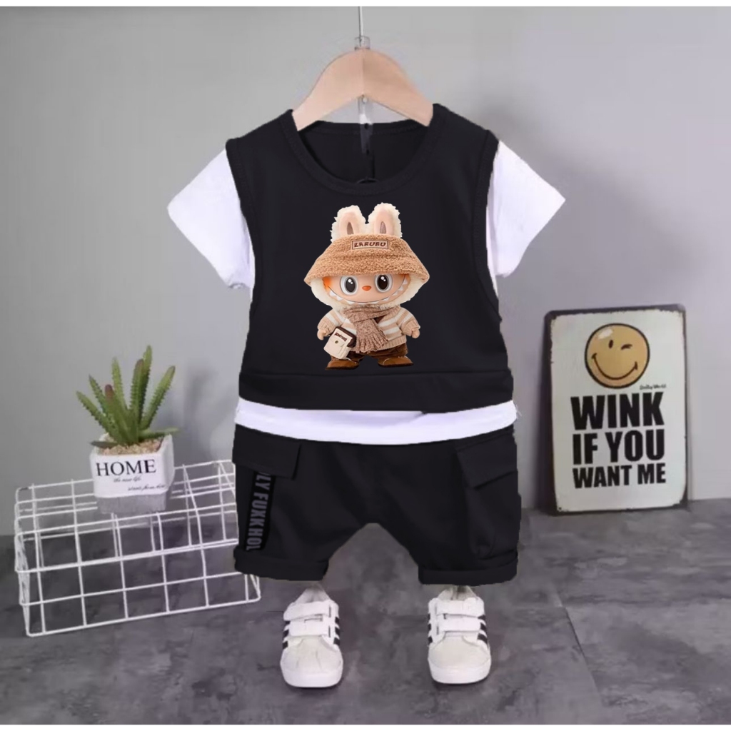 LABUBU CHILDREN'S SET OF BOYS' CLOTHES AND PANTS 1-5 YEARS | Shopee ...