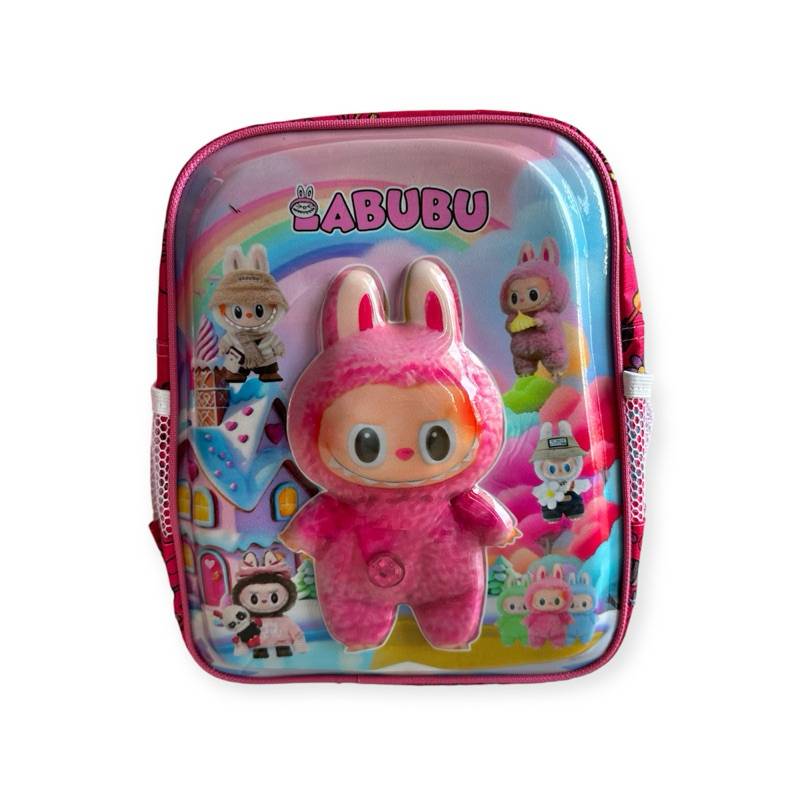 Labubu Backpack for Kindergarten Girls with 3D LED Characters / Labubu ...