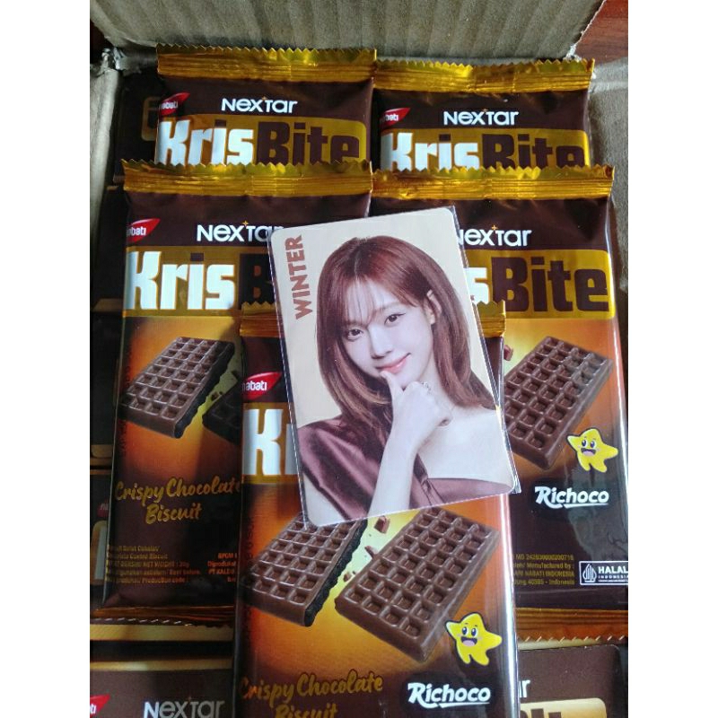 Nabati x Aespa Krisbite & Grande Free Photocard PC Official Chocolate ...