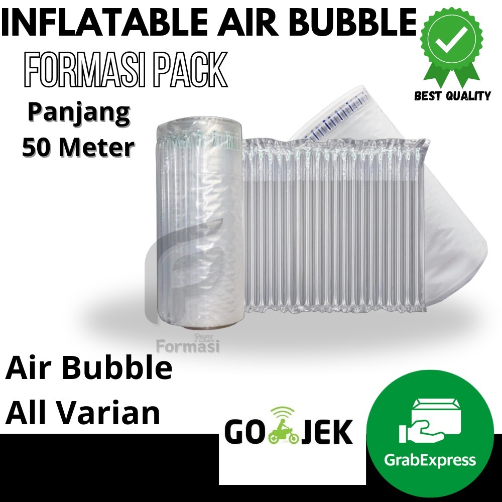 Inflatable Air Bubble Cushion Wrap Fo-Air / Thick Wind Bubble Wrap Roll ...
