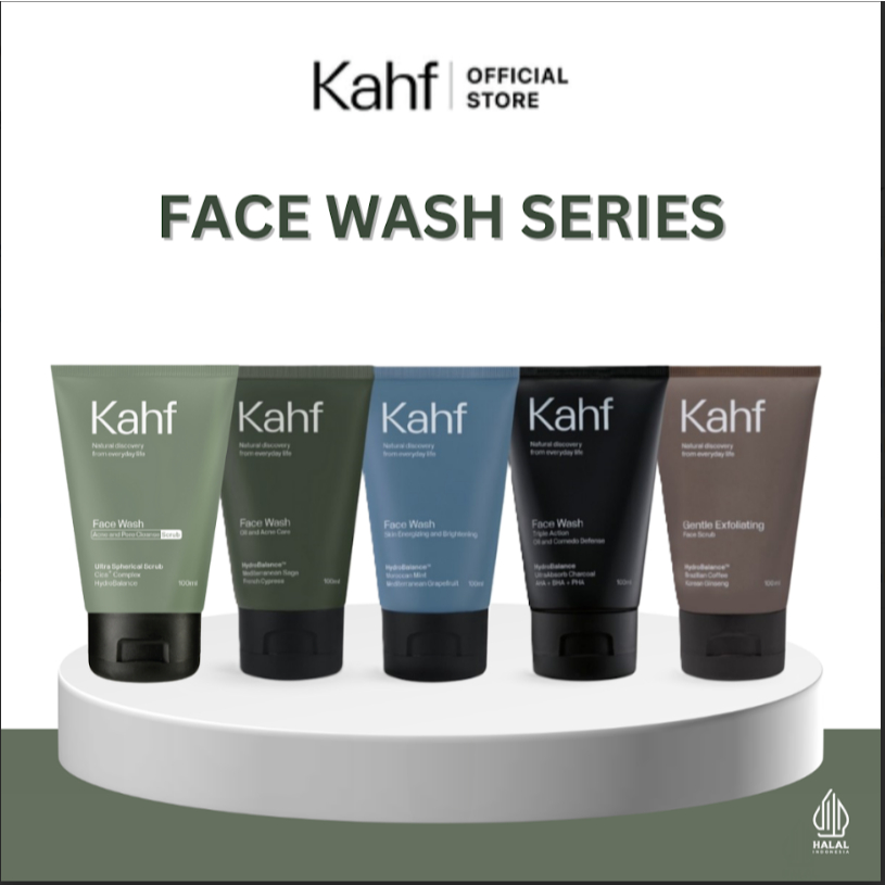 (BPOM Original)-kahf Face Wash Indonesia/Men's Facial Soap 100ml/Skin ...