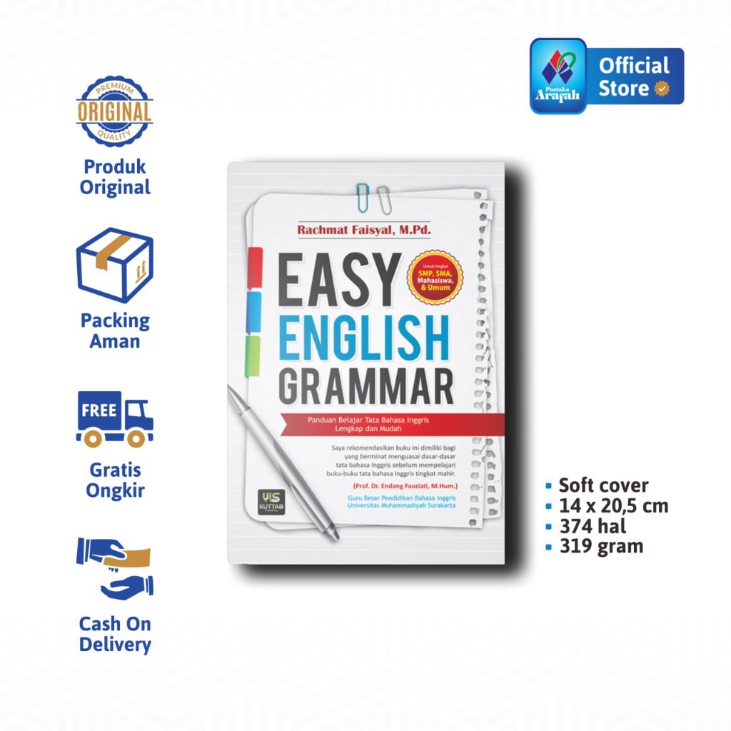 Easy English Grammar Basic Book Easy to Master English Grammar Pustaka ...