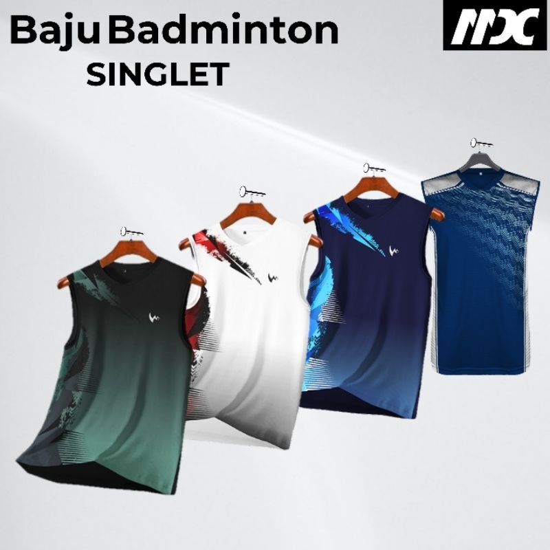 BLL-09 DESTROY | ADULT BADMINTON SINGLET CLOTHES FULLPRINT BADMINTON T ...