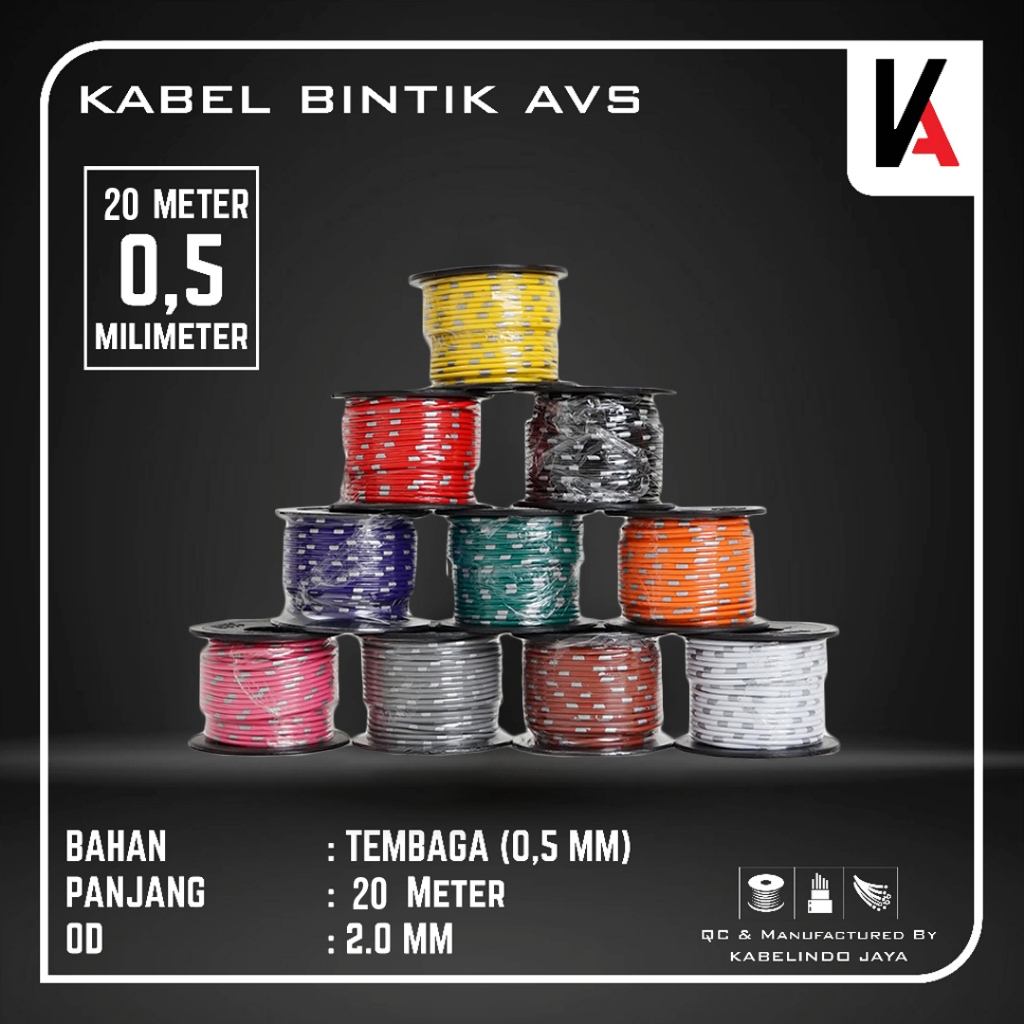 Avs Spot Cable 0.5MM x 20M Automotive Cable Car Body Copper Fiber ...