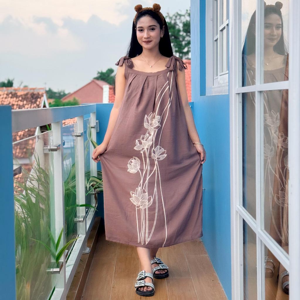 Rifina Aliya Strap Daster Soft Daster Elegant Motif Comfortable Casual ...