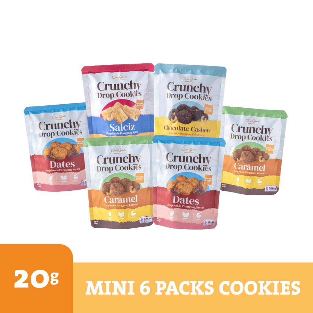 Mini Cookies 6 Packs - 20gr (Caca Garta Cookies - choose your own ...