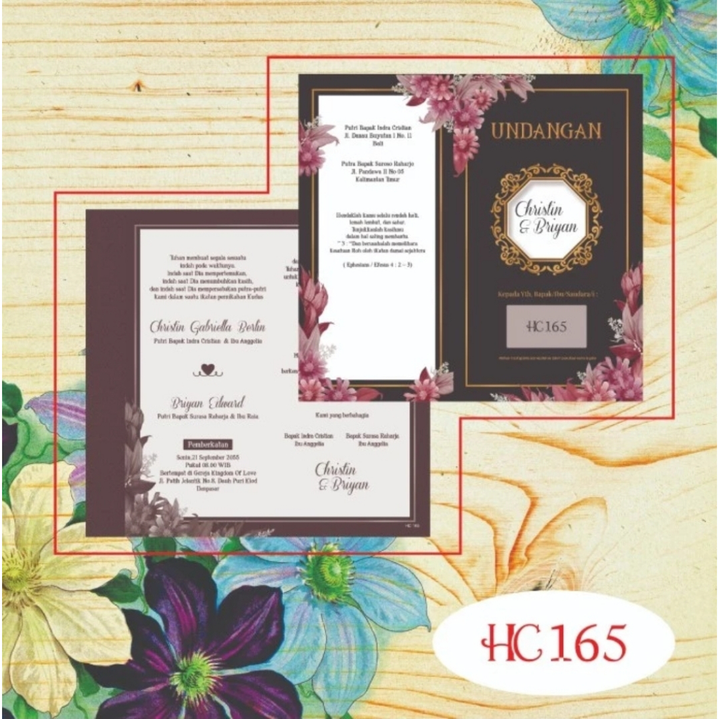 Hc165 Wedding Invitation | Shopee Malaysia