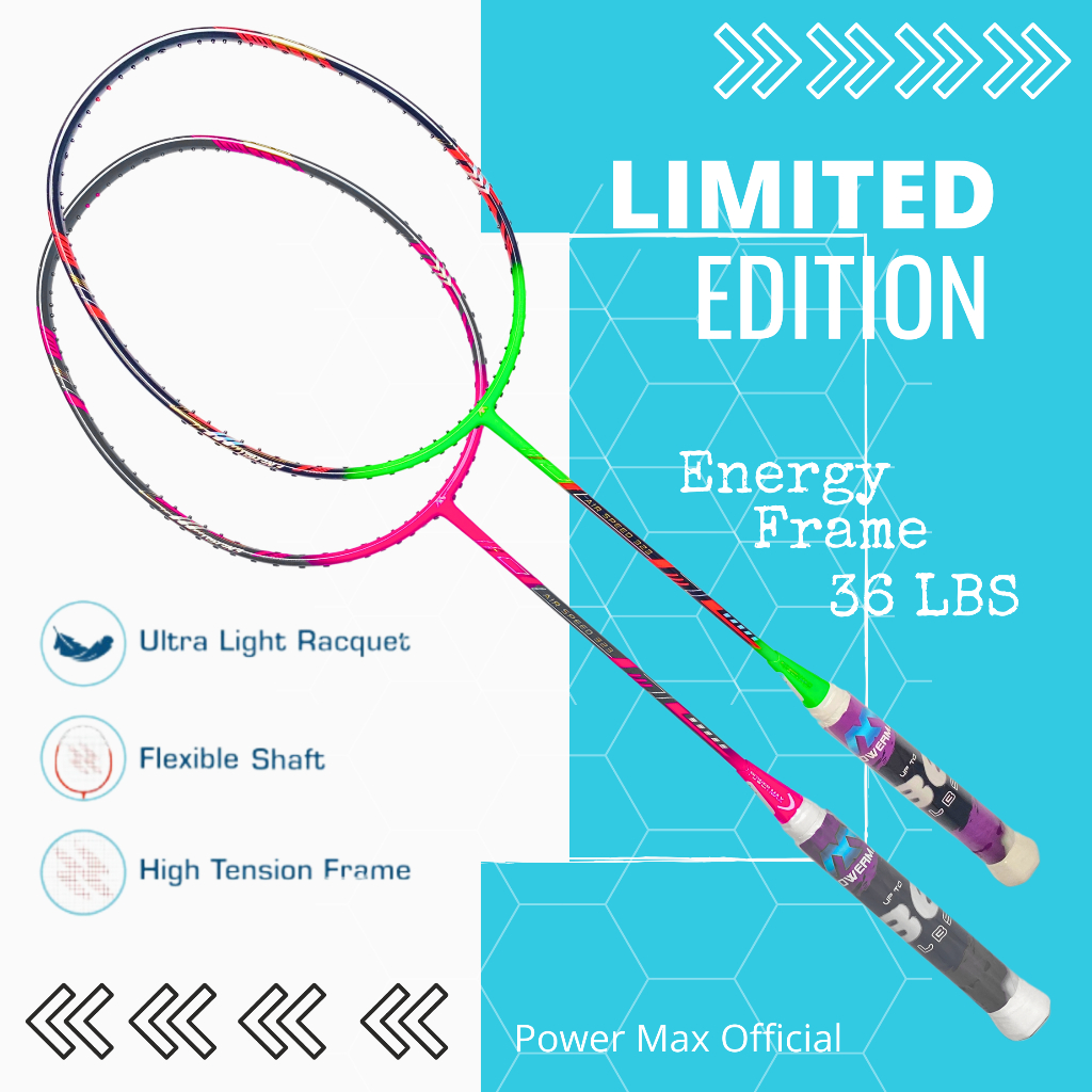 POWER MAX Badminton Racket Air Speed 323 Limited Edition Original 36 ...