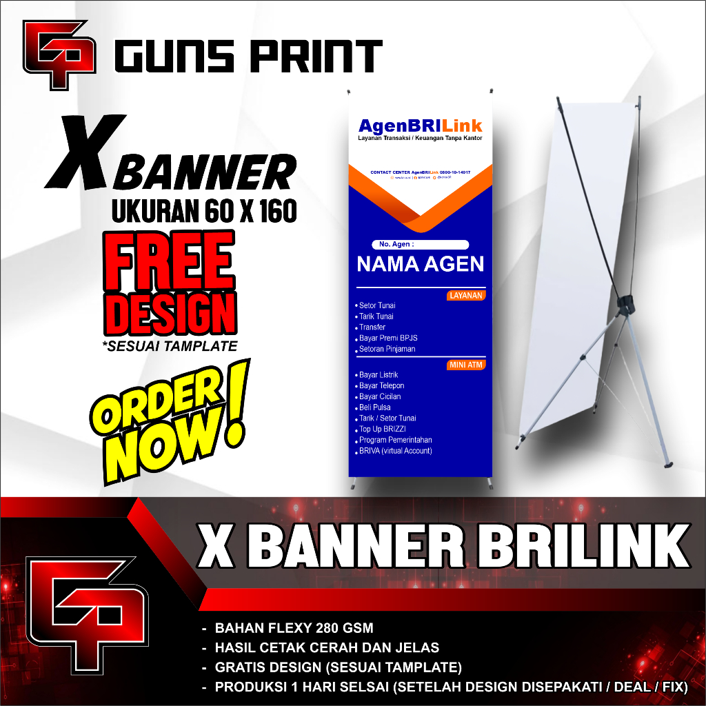 Stand BANNER / X BANNER / BALIGHO "BRILINK" BANNER BANNER UK. 60 X 160 ...