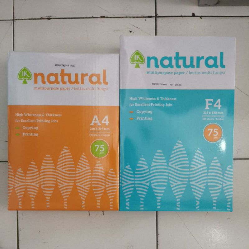 Natural HVS Paper / E-Paper A4 & F4 (per Box) | Shopee Malaysia