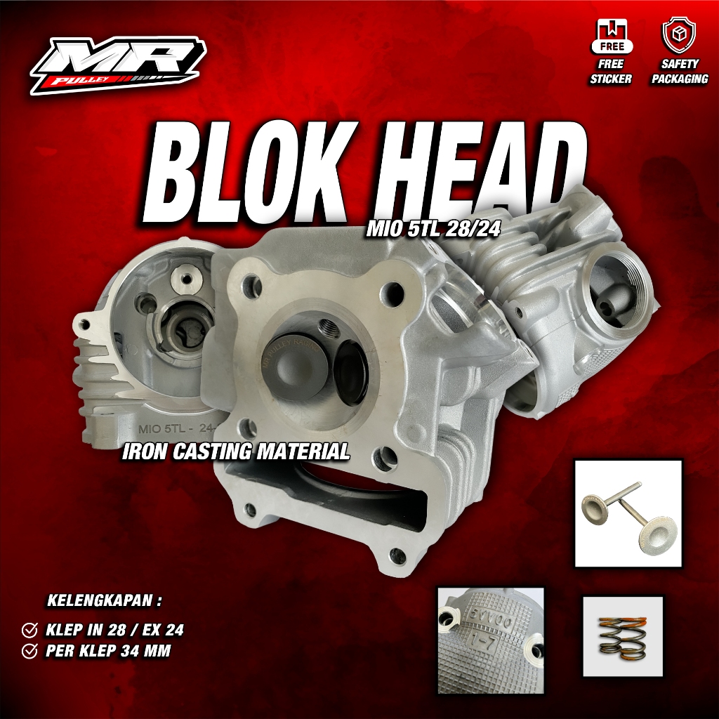 Cylinder Block Head Mio Sporty Mio Smile Fino Carburetor Nouvo Valve 28 ...