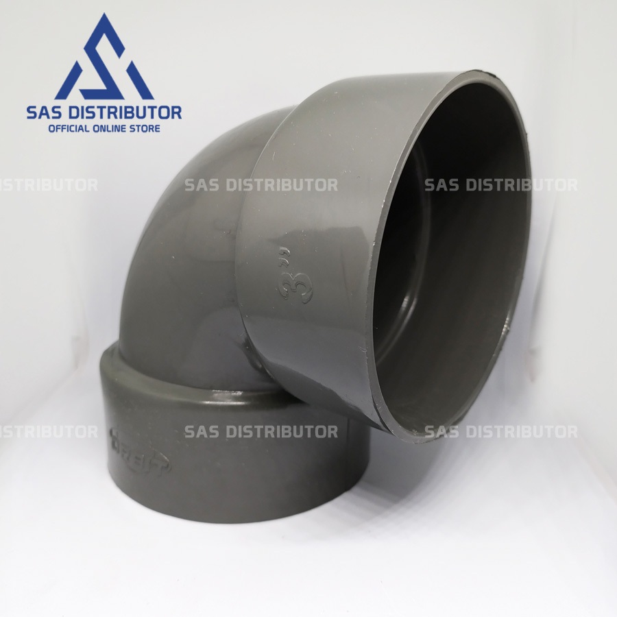 Keni 3" inch D Orbit / Knee 3" in PVC / Elbow 3 inch / Letter L / Knie 3" in / Pipe Connection 3 ...