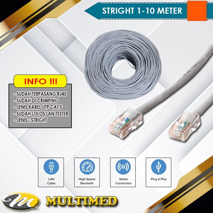 Internet STRAIGHT LAN CABLE 1 Meter to 10 Meters | Shopee Malaysia
