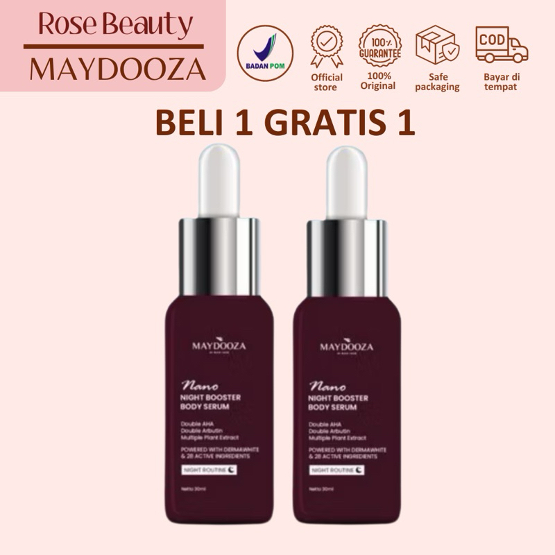 MERAH Maydooza Serum Red Nano Night Booster Body Serum 30ml Night ...