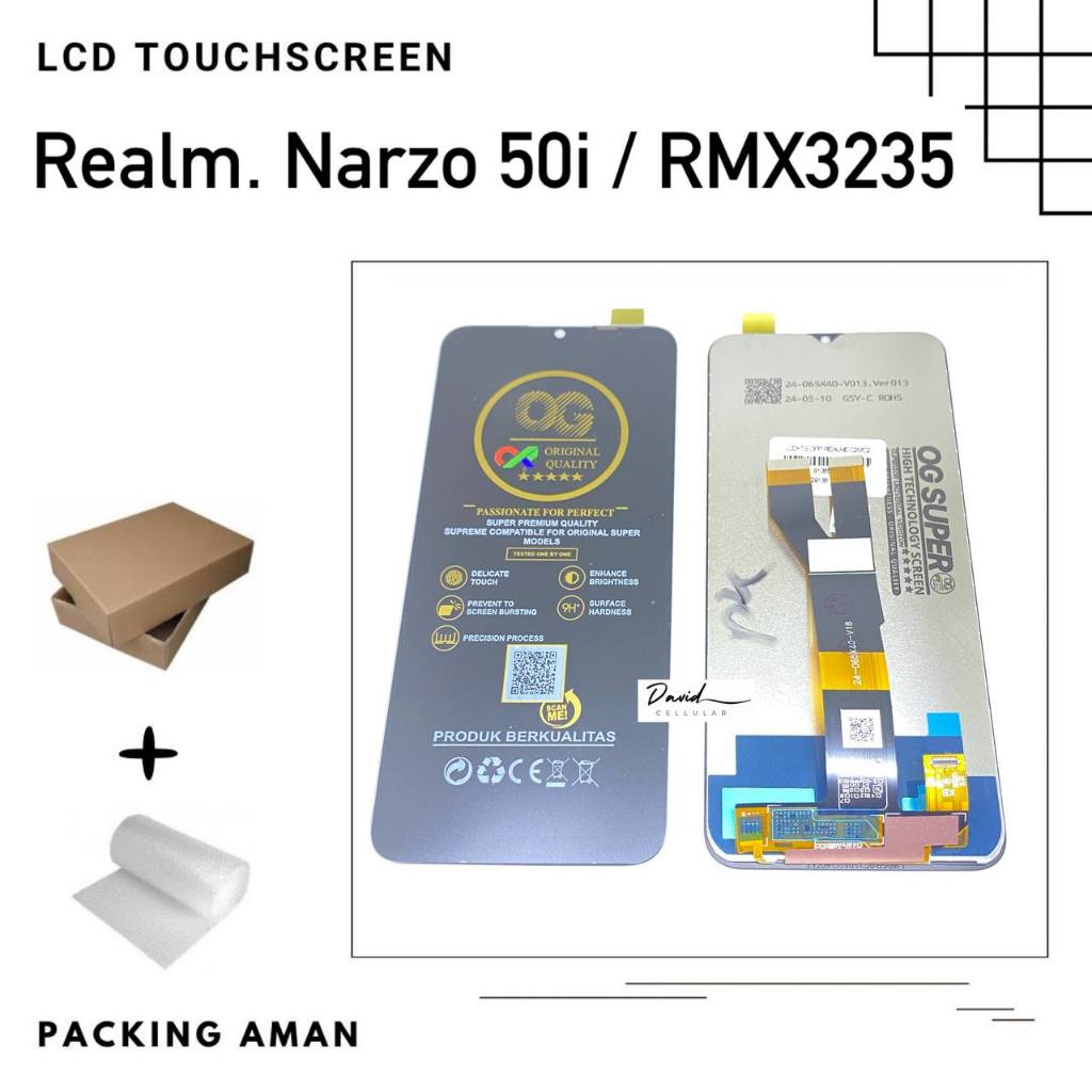 Lcd TOUCHSCREEN REALME NARZO 50i RMX3235 FULLSET | Shopee Malaysia